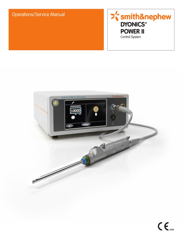 Smith & Nephew DYONICS™ POWER II 控制系统操作和维护 PDF | PDF | Home & Garden | Technology & Engineering