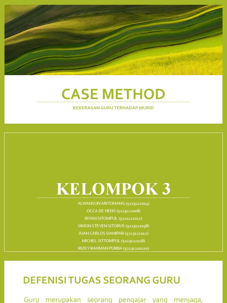 Case Method Profesi Kelompok 3 | PDF