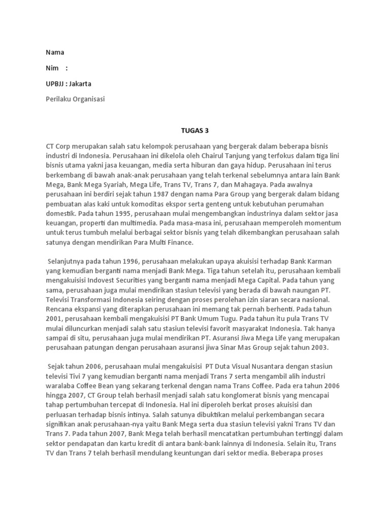 Scrib - Perilaku Organisasi | PDF