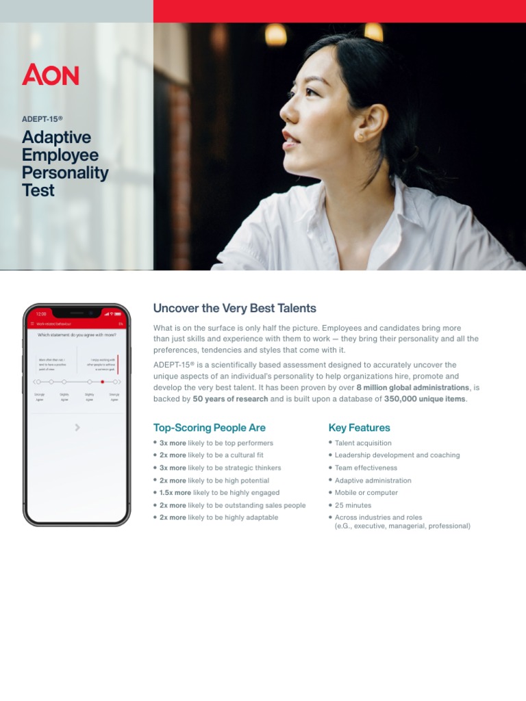 Adept 15 Fact Sheet PDF | PDF | Cognitive Science | Psychology