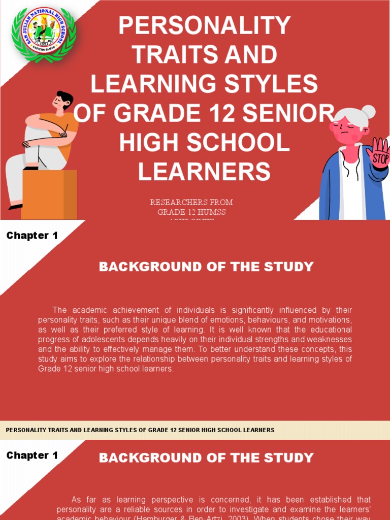 Personality and Learning Style Research Paper | PDF | Wellness
