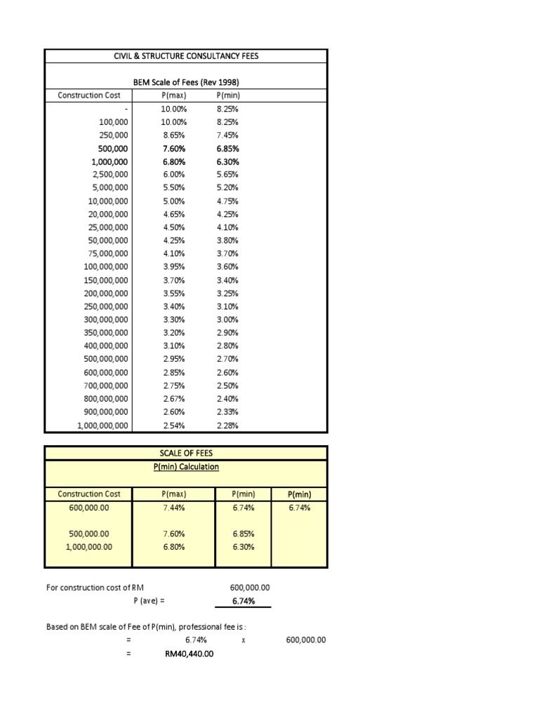 Bem Professional Fees PDF | PDF | Computers