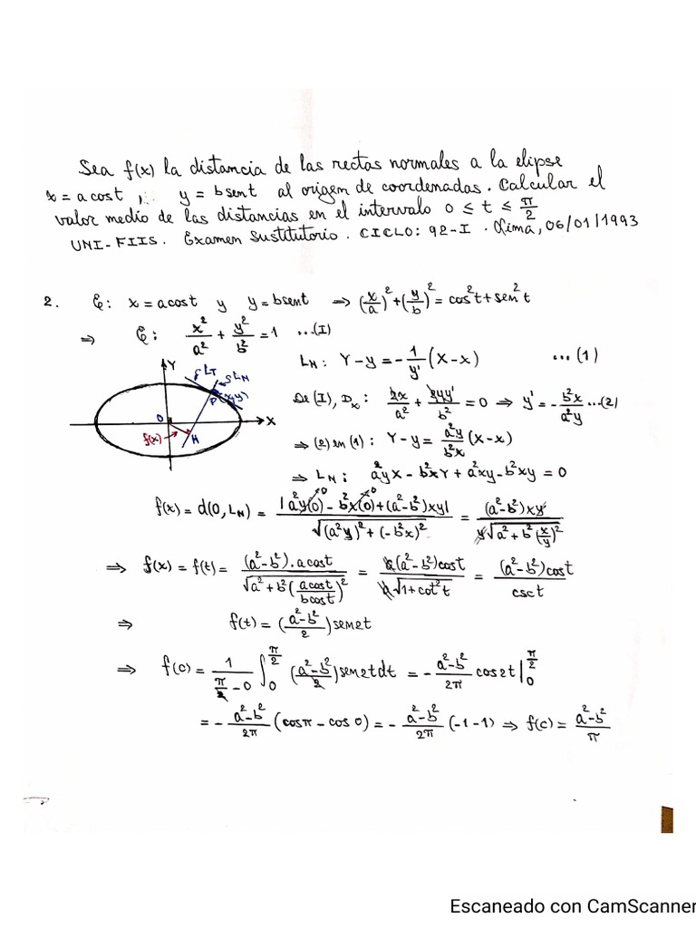 Ejercicio de Elipse | PDF