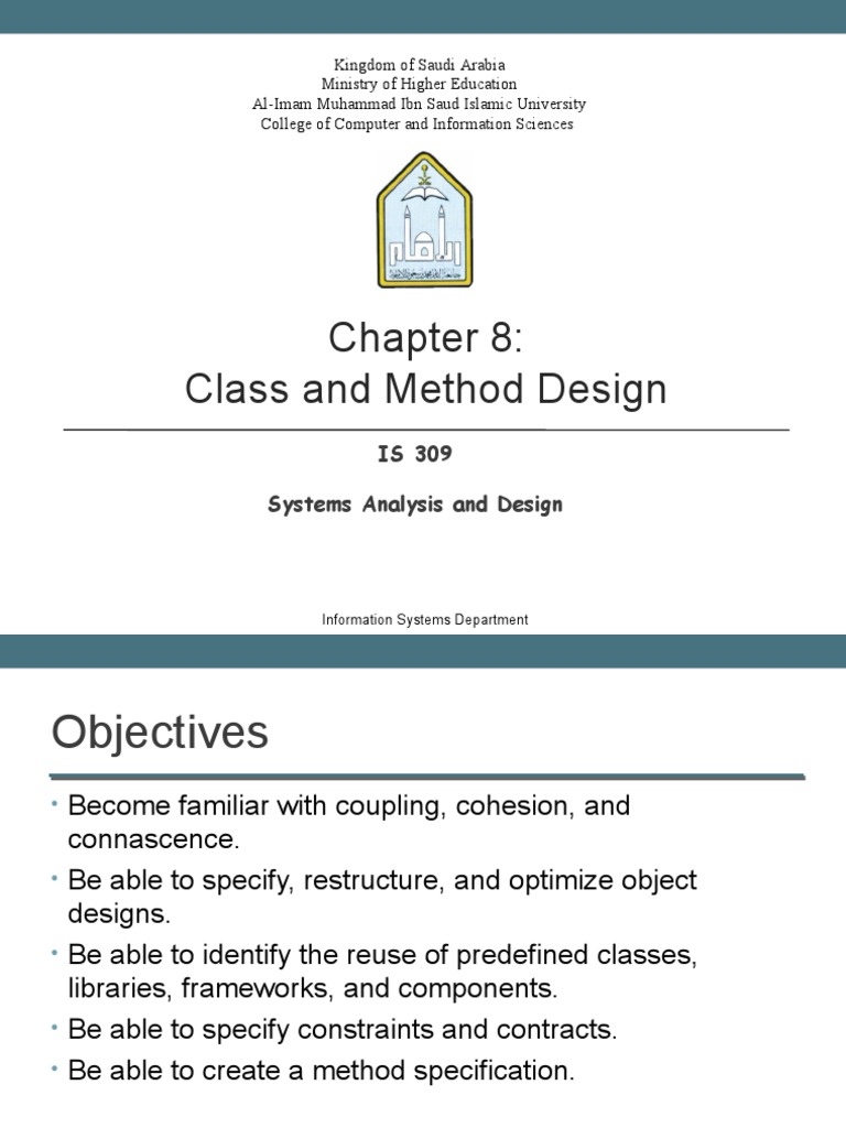Object Oriented Class And Method Design Principles For Optimal Reusability And Maintainability Pdf