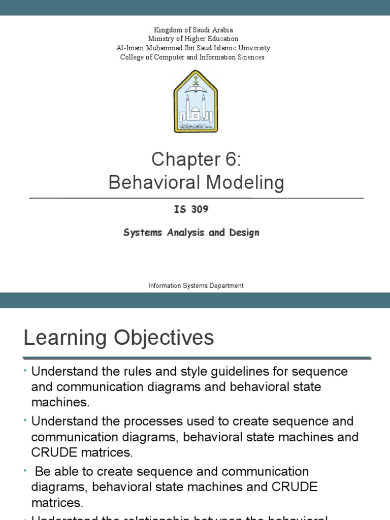 Ch06-Behavioral Modeling | PDF