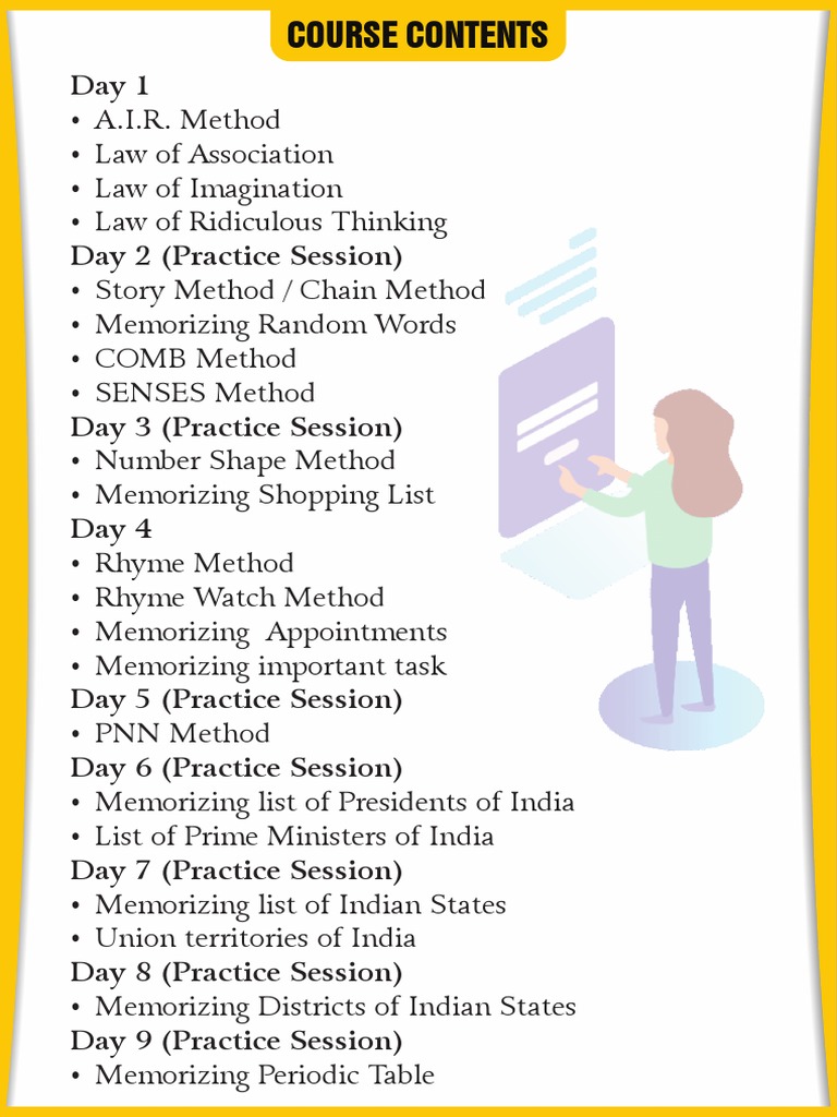 Memory Course Content. | PDF