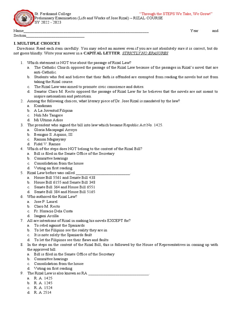 RIZAL COURSE - Life and Works of Rizal | PDF