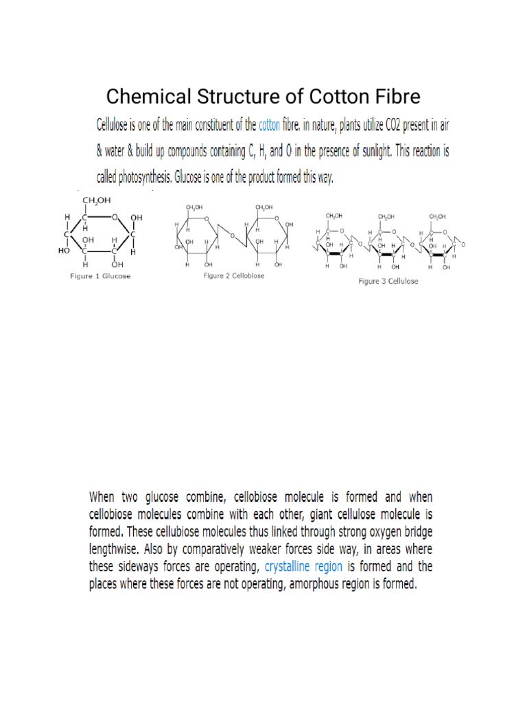 Chemical Structure and Composition of Cotton | PDF | Polymers | Cellulose