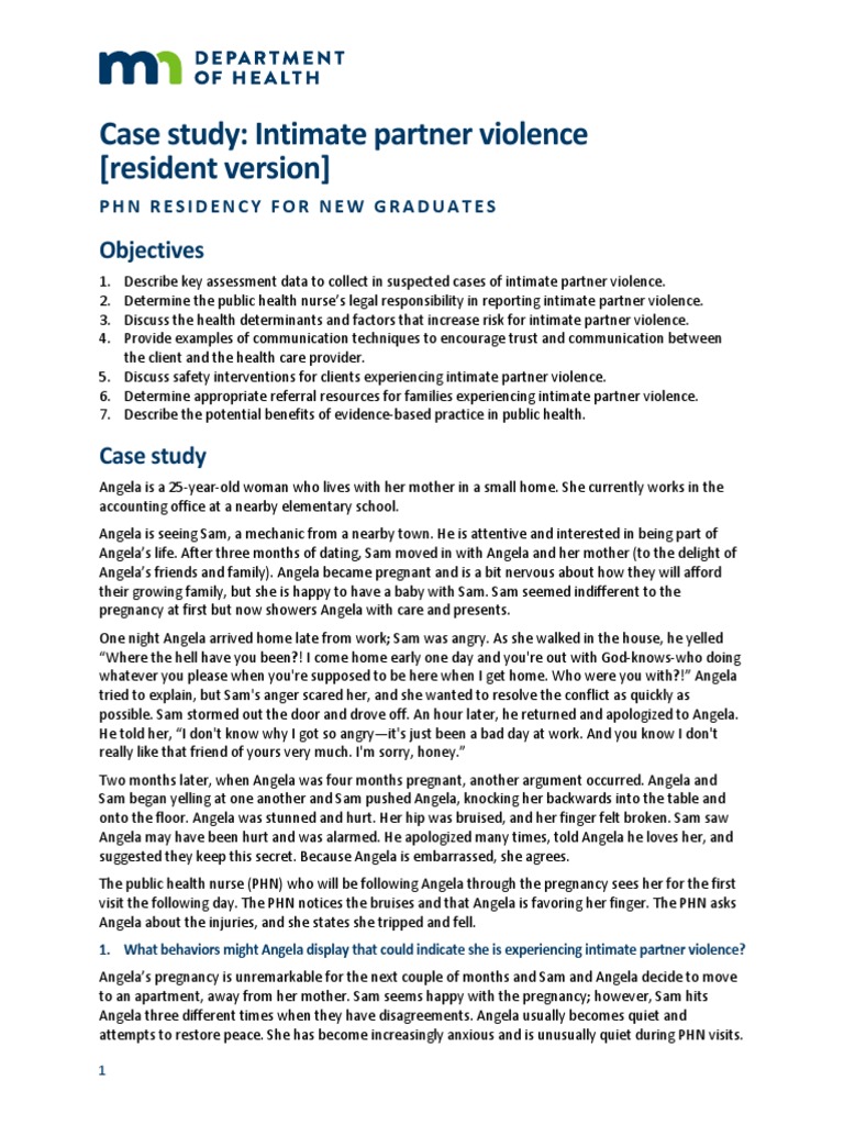 IntimatePartnerViolence Resident PDF | PDF | Self-Improvement