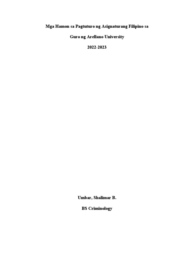 UMBAR - Kabanata V | PDF