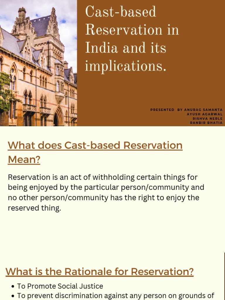 Caste based Reservation in India and its implications.pdf | PDF