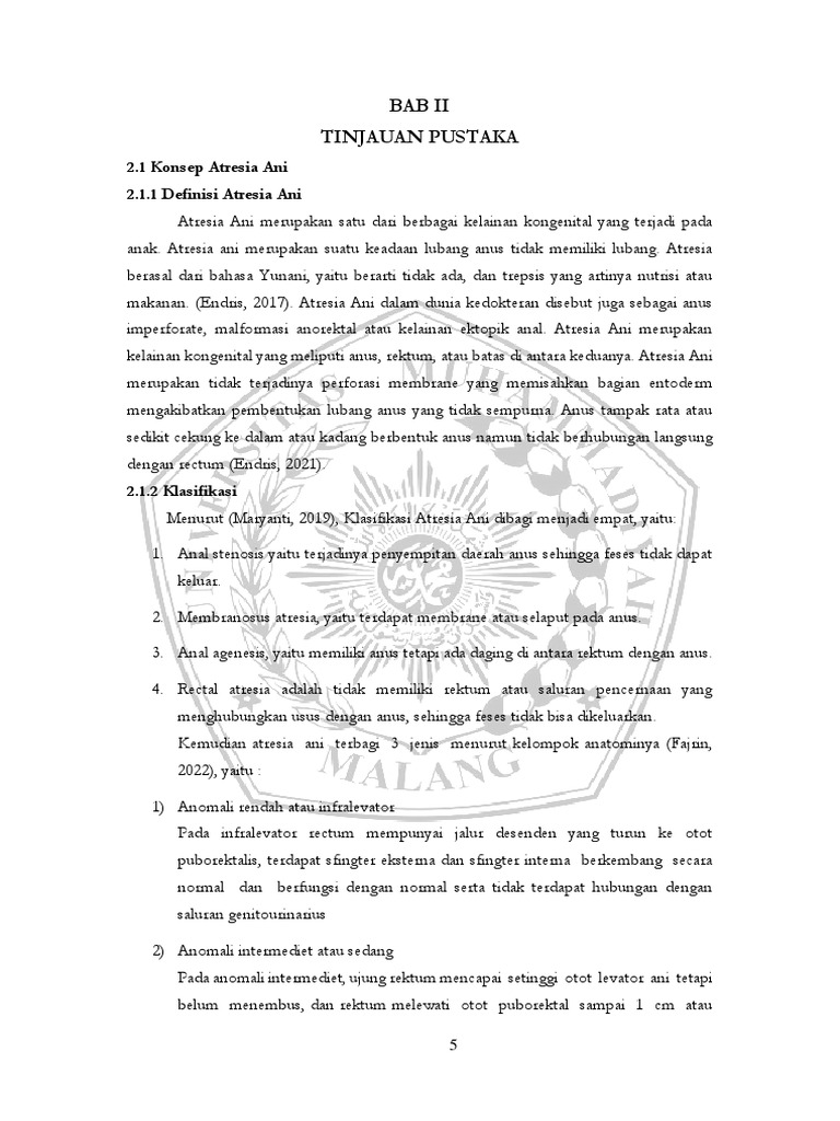 Atresia Ani - 230507 - 115916 PDF | PDF