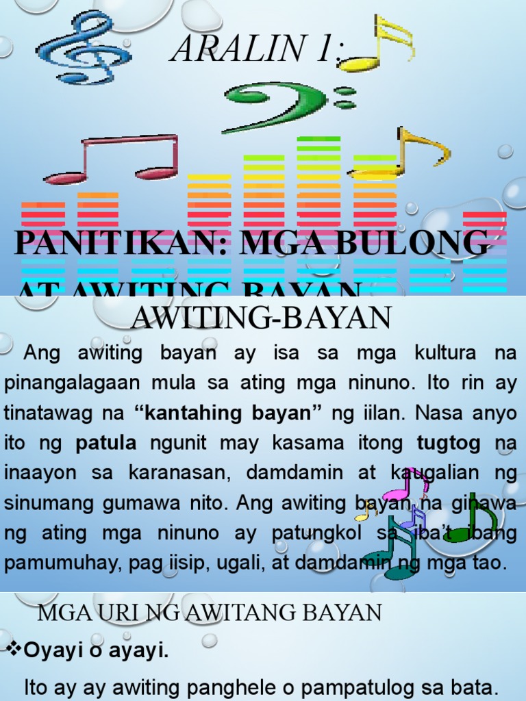 2NdQ-Awiting Bayan | PDF