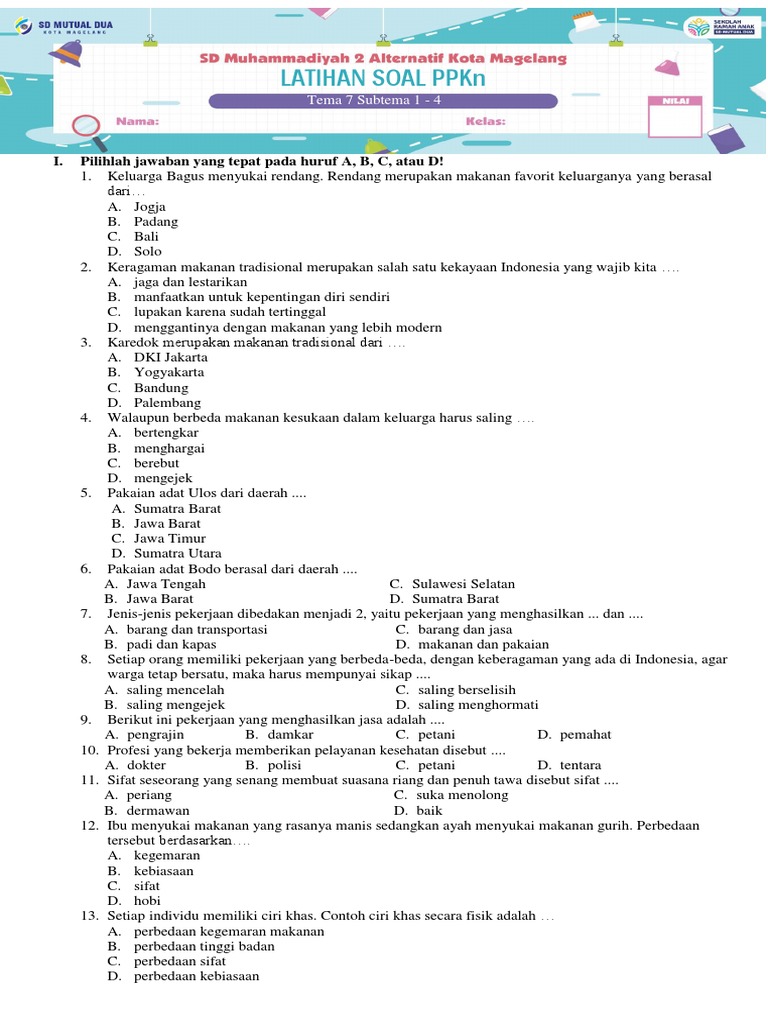 Latihan Soal PPKN PDF | PDF