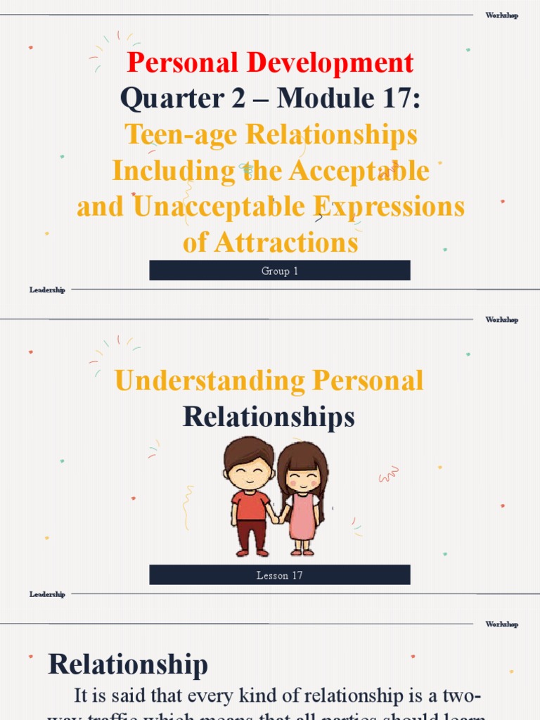 Undrestanding Personal Relationship | PDF | Intimate Relationships | Leadership