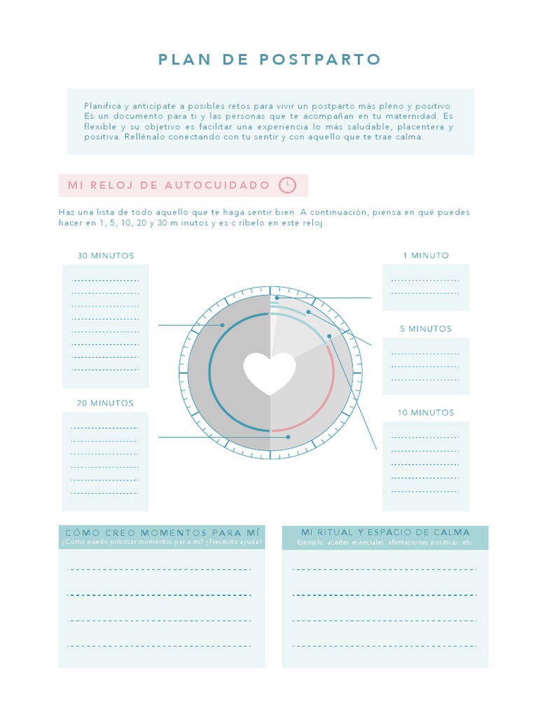 Plan Postparto Descargable PDF | PDF