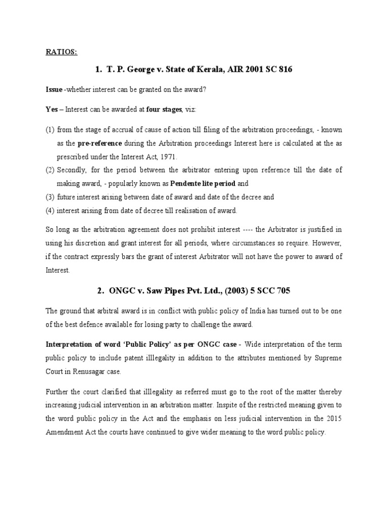 Adr Case Briefs | PDF | Arbitration | Lawsuit