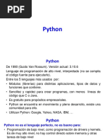 Analisis Del Lenguaje Python | PDF | Python (lenguaje de programación ...
