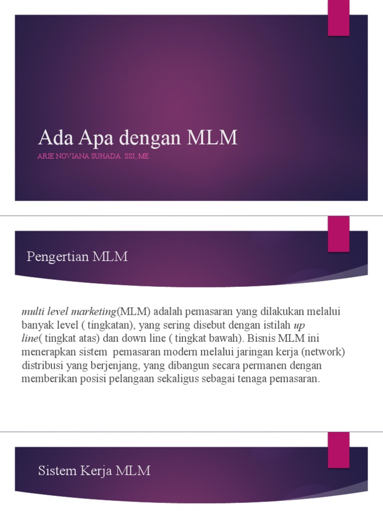 Ada Apa Dengan MLM | PDF