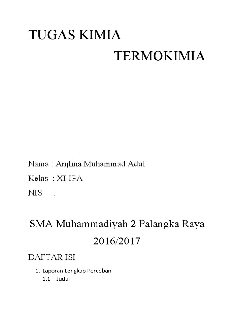 Tugas Kimia | PDF