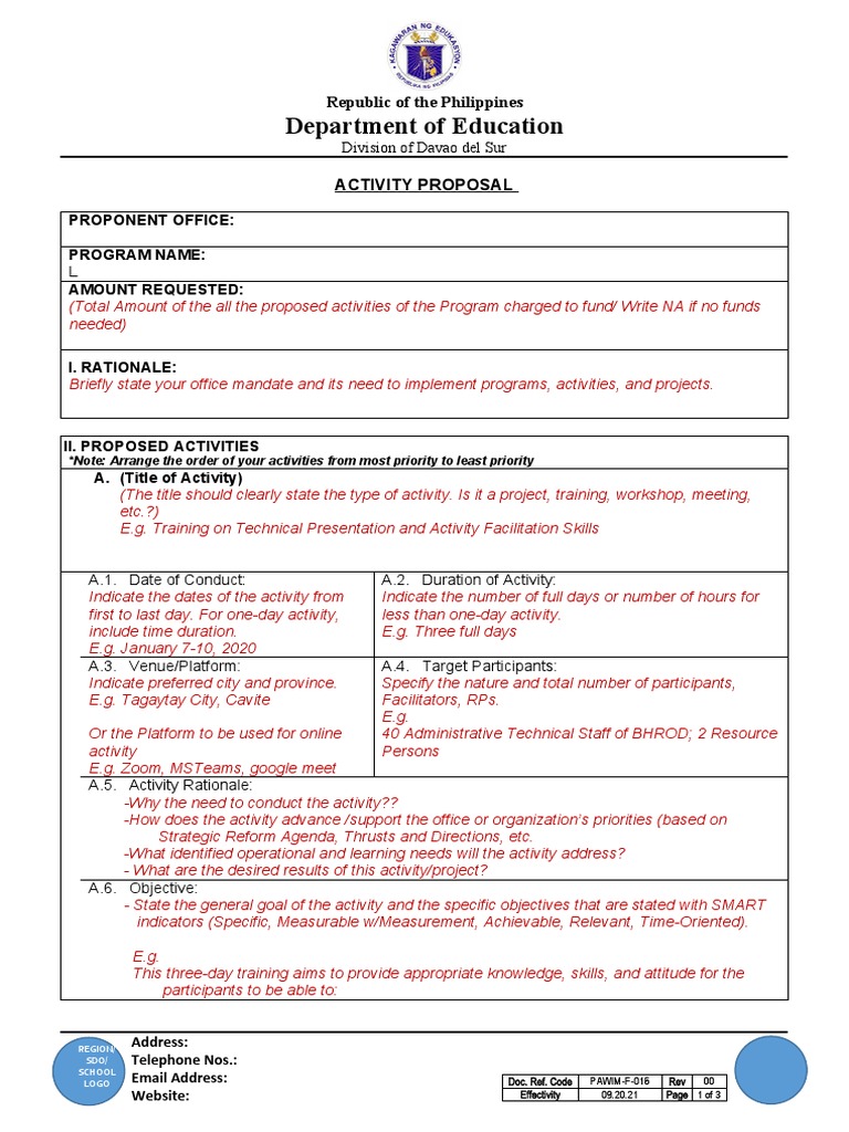 Pawim Activity Design | PDF