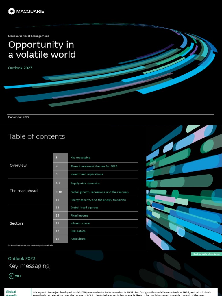 Global Outlook 2023 Opportunity... Chart Book OTLK-CHARTS PDF | PDF