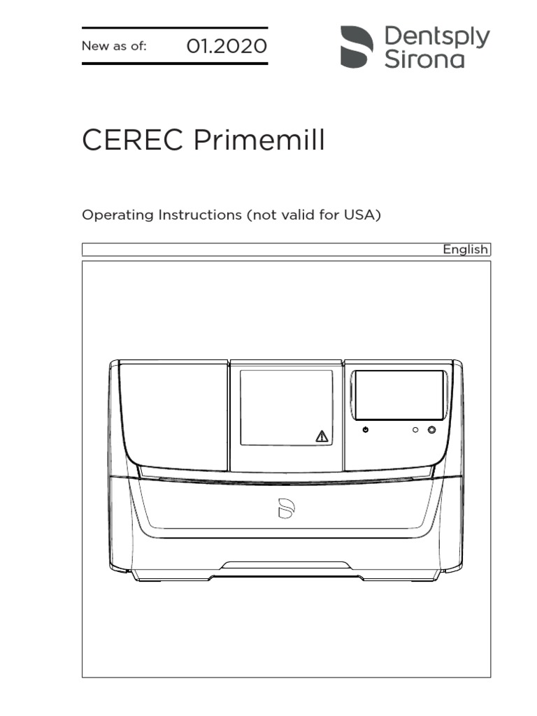 CEREC Primemill操作说明（不适用于美国） | PDF | Electrostatic Discharge ...