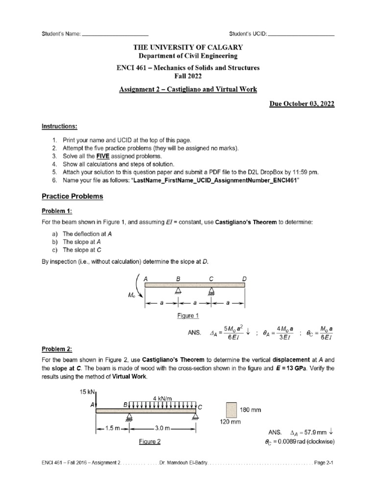 ENCI 461 Assignment 2 | PDF