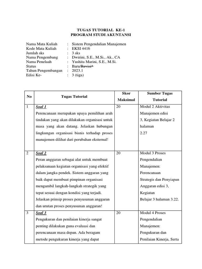 TUGAS TUTORIAL SPM Wii1 PDF | PDF
