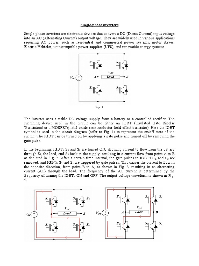 Single Phase Inverters | PDF
