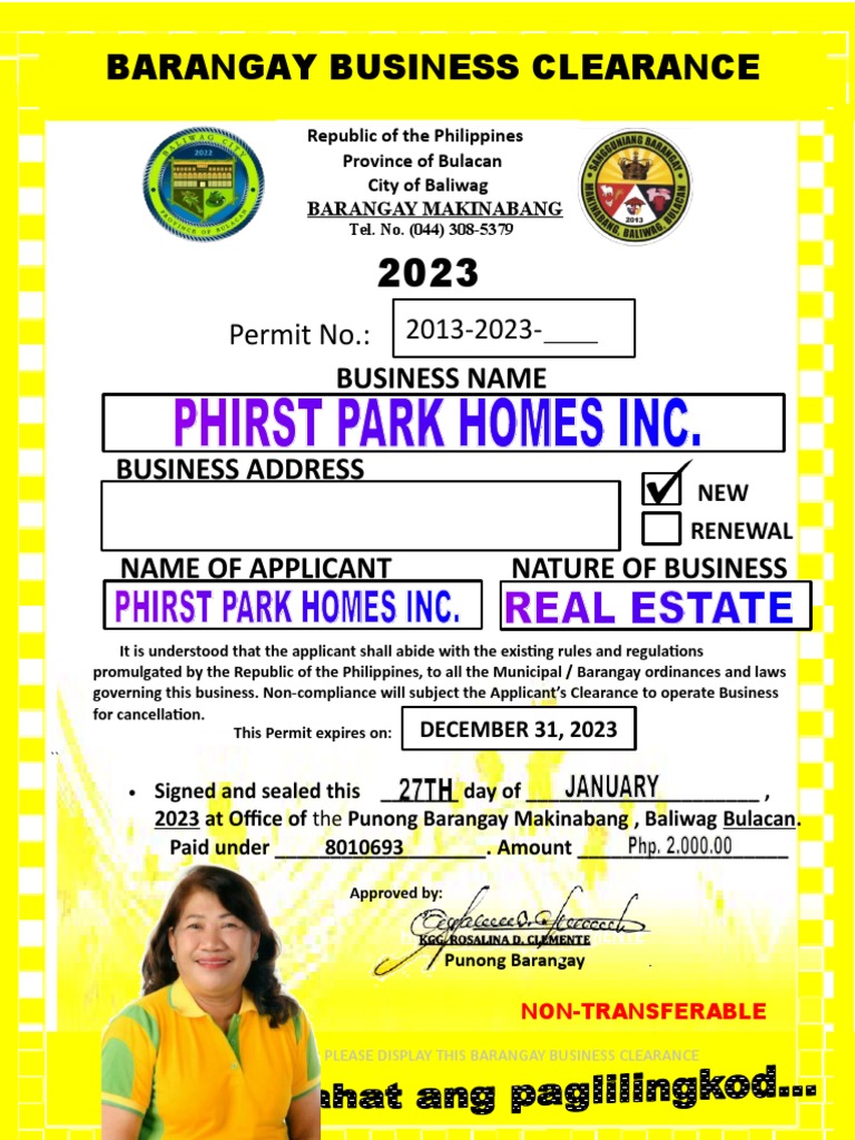 Business Permit 20182 | PDF