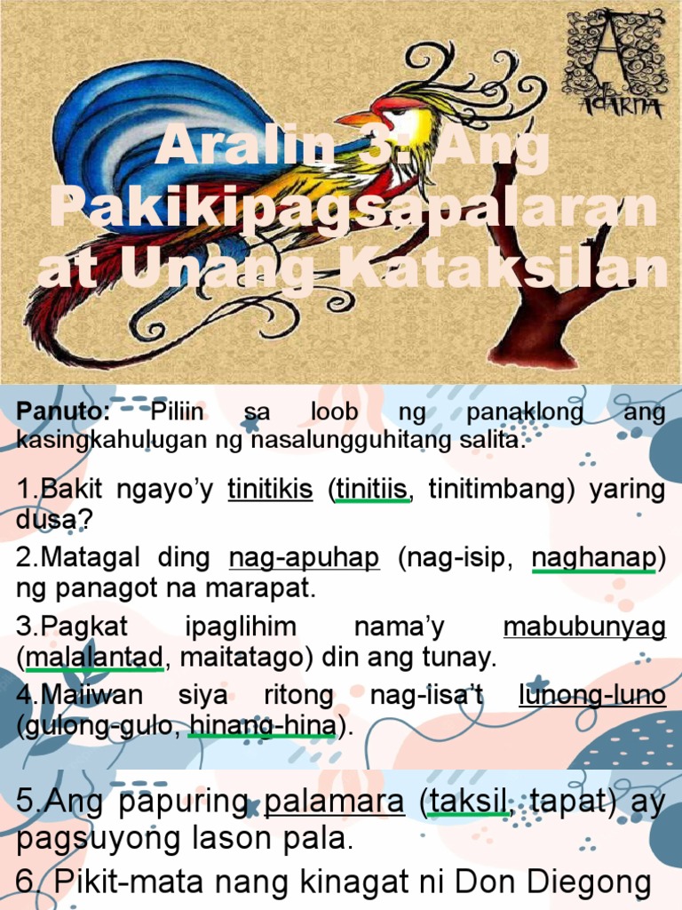 Aralin 3 Ibong Adarna | PDF