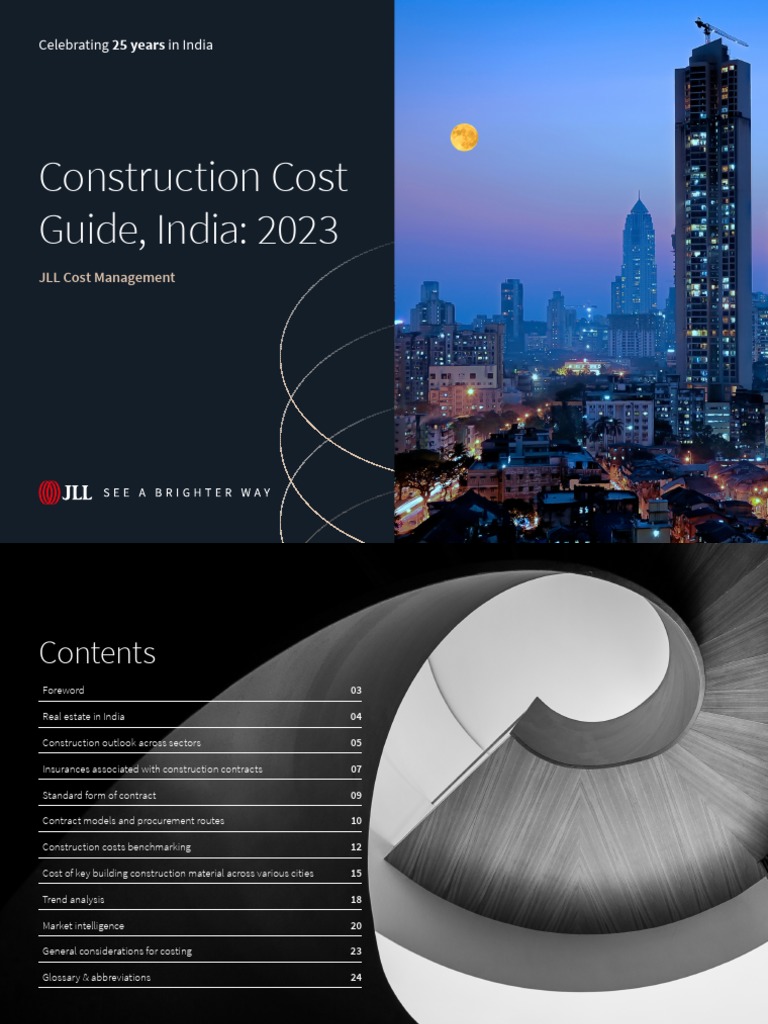 JLL Construction Cost Guide India 2023 | PDF | Finance & Money Management