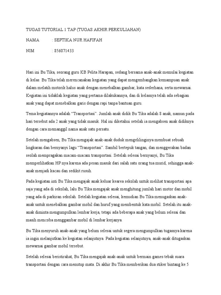 Kasus Bu Tika | PDF | Seni & Disiplin Bahasa