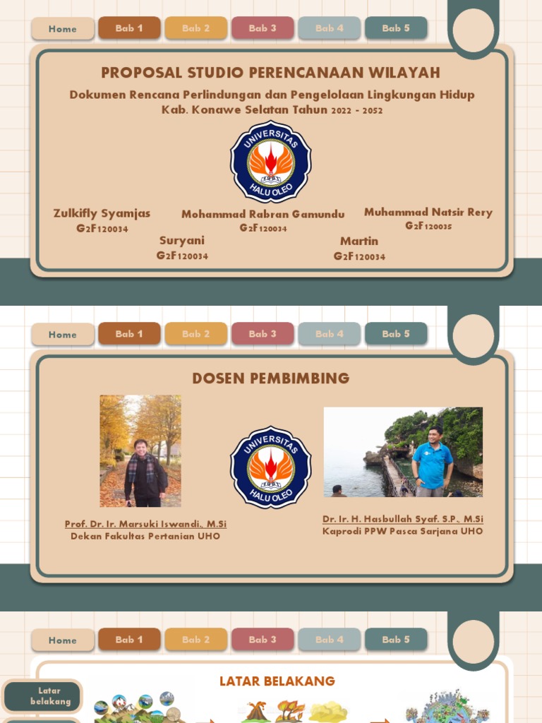 Presentasi Proposal RPPLH Konsel | PDF | Karier & Perkembangan | Sains ...