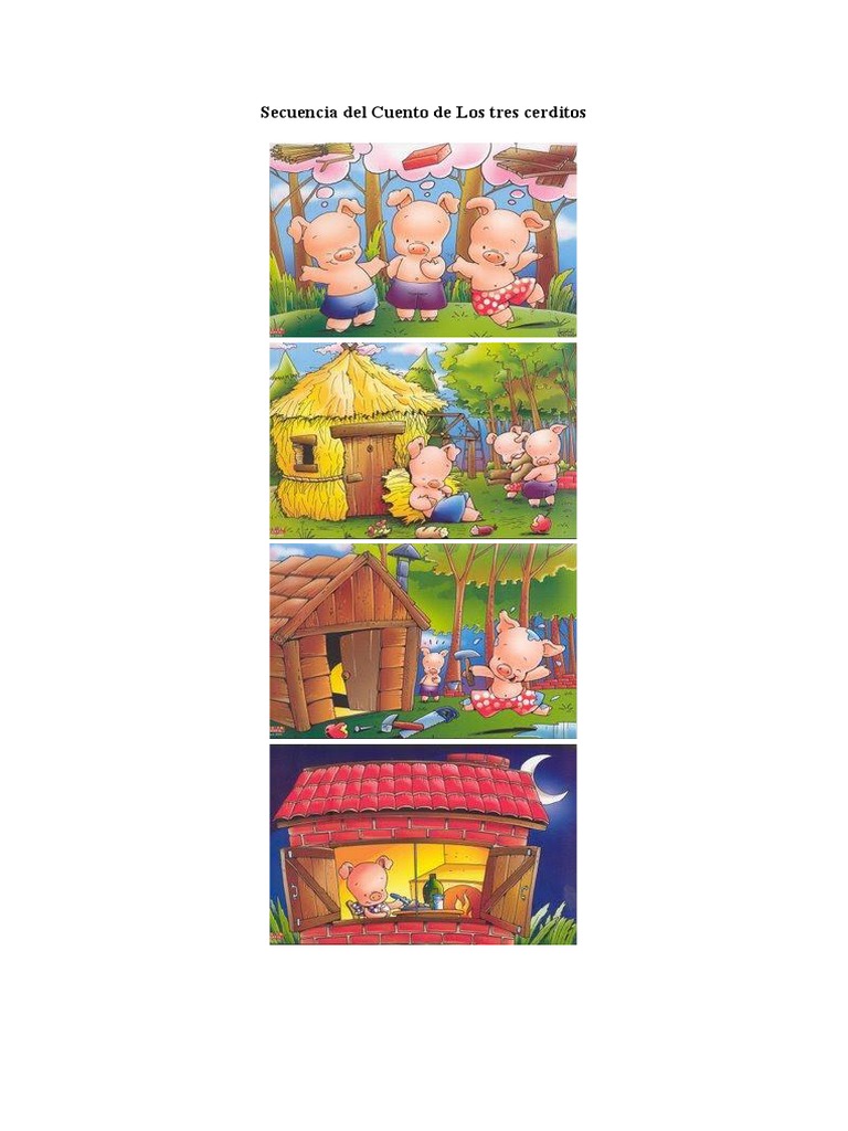 Secuencia Del Cuento de Los Tres Cerditos PDF | PDF