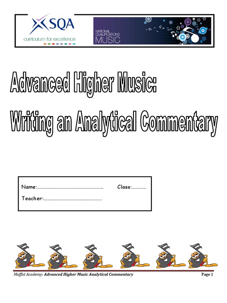 Analytical Commentary Guide (Musical Analysis) PDF | PDF