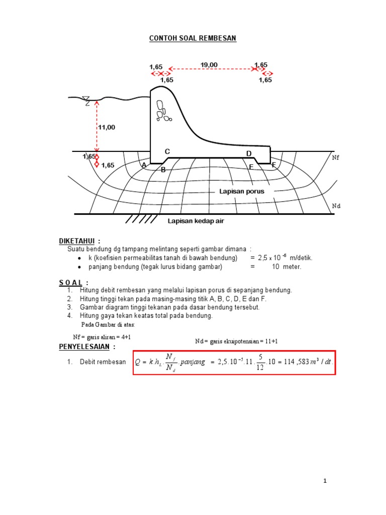 #10 - Contoh Soal Rembesan | PDF