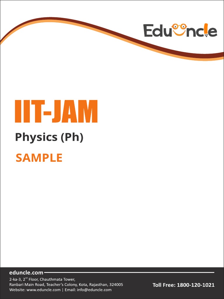 Sample Question Quantum Physics (PH) USP-12 PDF | Download Free PDF ...