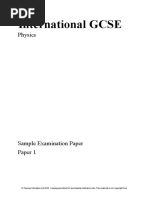 Physics Paper 1 Prediction June 2025 Igcse Edexcel | PDF | Atomic Nucleus | Atoms