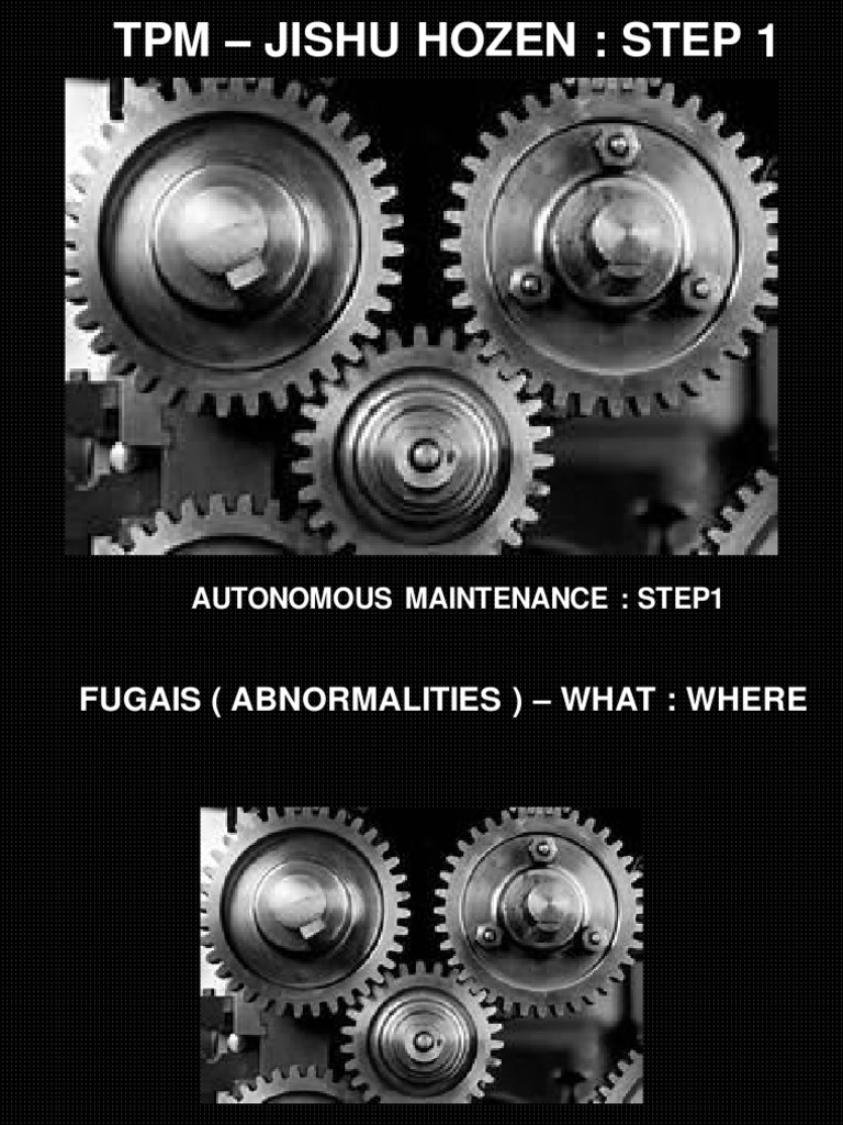 Autonomous Maintenance: Step 1 Guide | PDF | Screw | Leak