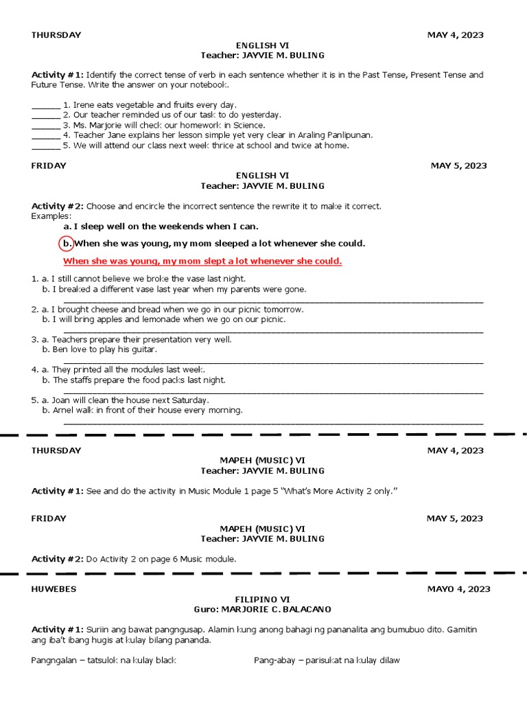 Ap6 WLP Week 1 4TH Quarter | PDF