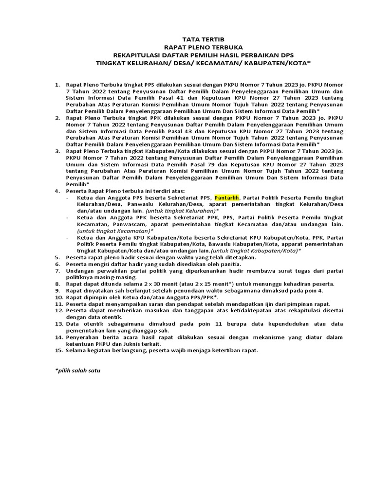 Draft Tatib Rekap PPS PPK KABKO | PDF | Pengelolaan Keuangan & Uang