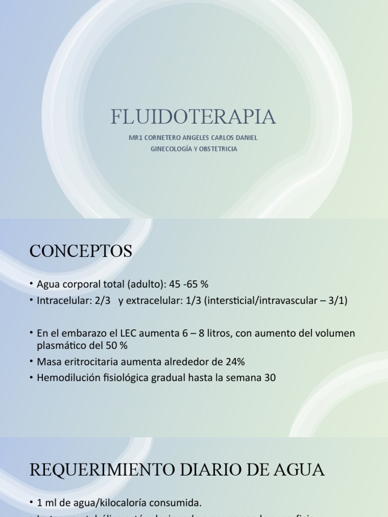 FLUIDOTERAPIA | PDF | Salud y bienestar