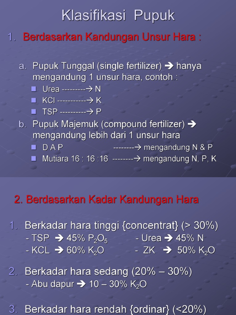 Klasifikasi-Pupuk PDF | PDF