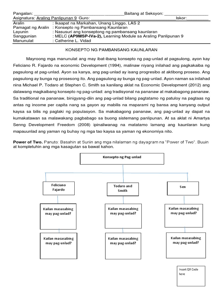 Ap9 Q4 W1 Las2 PDF | PDF