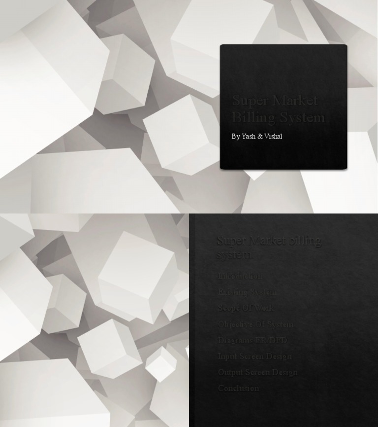 Super Market Billing System PPT.pptx | PDF