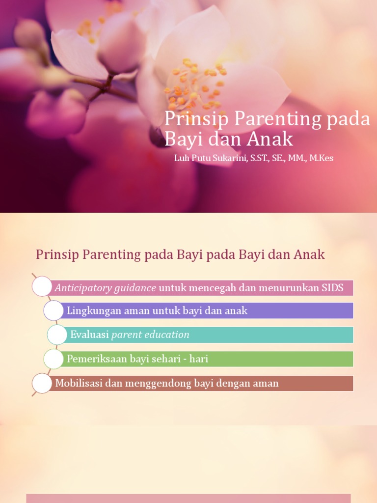 Prinsip Parenting Pada Bayi Dan Anak | PDF