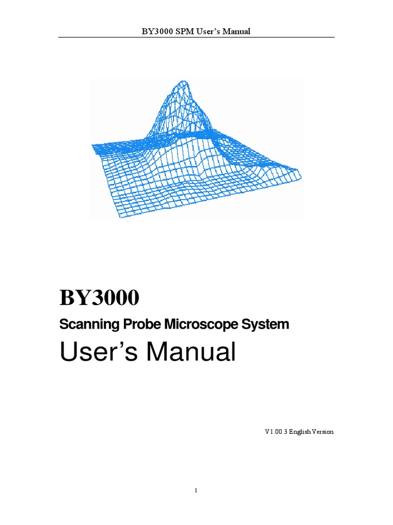 BY3000 User's Manual PDF | PDF