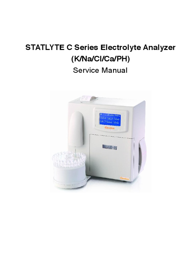 STATLYTE C Series Electrolyte Analyzer Service Manual Guide | PDF